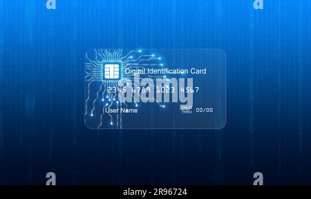 Digital ID card, Electronic Identification. e-ID smartcard, a digital ...