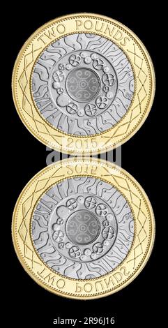 Uncirculated 2015 £2 coin issued in the UK with the 1997 Technology ...