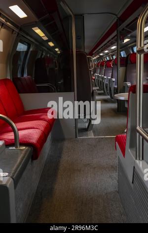 First Class in a Train, Switzerland Stock Photo - Alamy