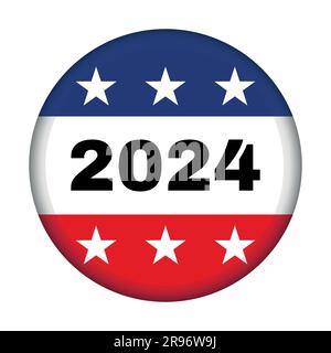 USA election 2024 vector pin, badge or campaign button Stock Vector ...