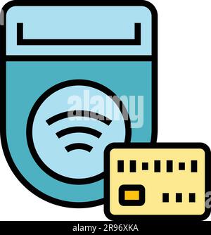 Metro carton ticket icon. Outline Metro carton ticket vector icon for ...