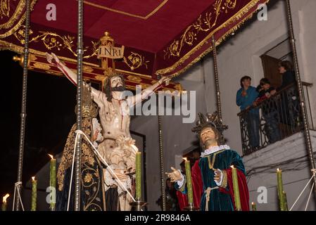 The religious processions in Popayan on Domingo de Ramos, the first day ...