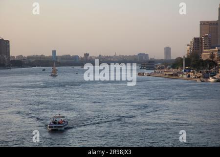 The Nile and Imbaba Bridge Stock Photo - Alamy