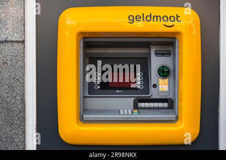 Rotterdam, Netherlands - October 8, 2021: Geldmaat, new ATM or ...