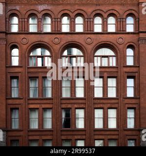 Vaulted facade of the Imperial Hotel (1894), Portland, Oregon, USA ...