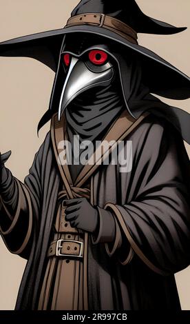 Plague Doctor Illustration Stock Photo - Alamy
