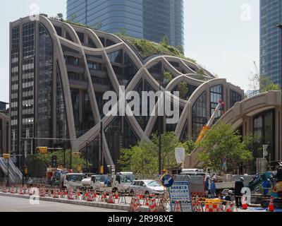 TOKYO, JAPAN - 25 June, 2023: Sign at the Heatherwick Studios-designed section of the under ...