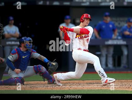 St. Louis Cardinals' Nolan Gorman during a baseball game against the ...