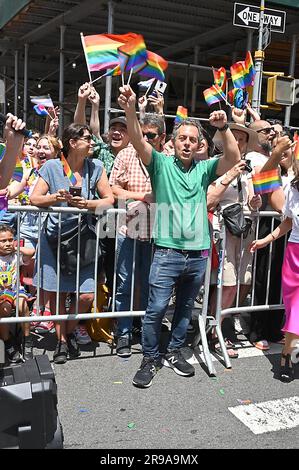 Assemblymember Tony Simone marches in the NYC, USA. , . Robin Platzer ...