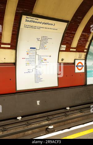 London Underground Northern Line map showing the new extension to ...