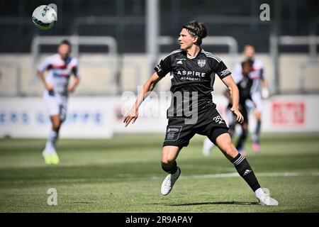 Eupen, Belgium. 24th June, 2023. Eupen's Oleksandr Filin and RFC Liege ...