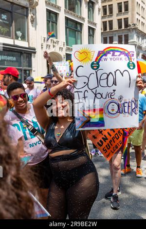 Ny, USA. 25th June, 2023. New York, USA, June 25, 2023 - Thousands of ...