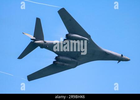 The amazing Lancer flyby Stock Photo - Alamy
