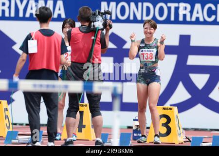 Tottori, Japan. 25th June, 2023. Alana Reid Athletics : Fuse Sprint 2023 Women's 100m Heat at ...