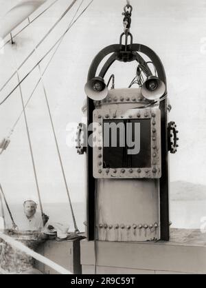 Deep sea diving bell on a ship Stock Photo - Alamy