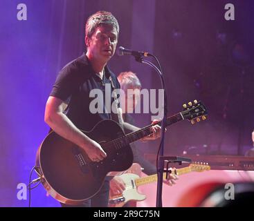 Noel Gallagher in concert at FirstBank Amphitheater on June 25, 2023 in ...