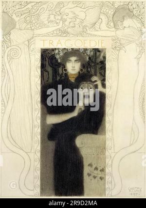 Study for the allegory of Tragedy Gustav Klimt (1862-1918 Stock Photo ...