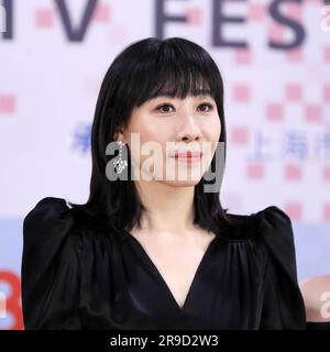 Chinese actress Ren Suxi attends the Magnolia Award ceremony at the 28th Shanghai Television ...