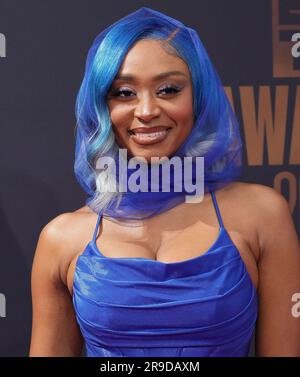 Sonyae Blu arrives at the 2023 BET Awards held at the Microsoft Theater ...