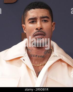 Skyh Alvester Black arrives at the BET Awards on Sunday, June 26, 2022 ...