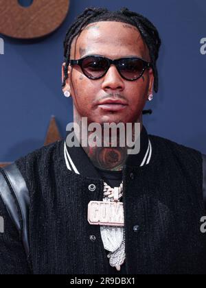 Moneybagg Yo at the 2023 BET Awards held at the Microsoft Theater on ...