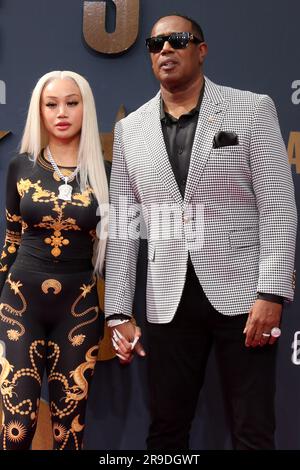 Cymphonique Miller, Master P at arrivals for BET Awards - Part 1, LA ...