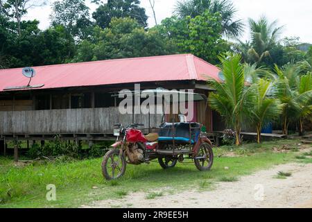 Motorcycle or Motocarro in the peruvian jungle is the most famous ...