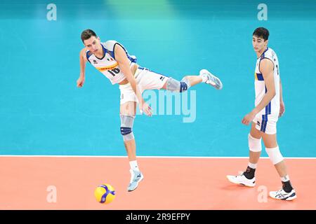 Yuri Romano (Italy) serving. Volleyball World Championship 2022 Stock ...