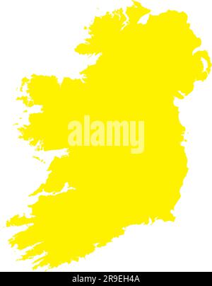 BLACK CMYK color map of IRELAND Stock Vector Image & Art - Alamy