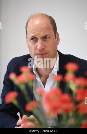 The Prince of Wales during a visit to Maindee Primary School in Newport ...