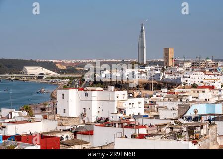 Morocco. Rabat. Mohammed VI Tower. The tallest tower in Morocco ...