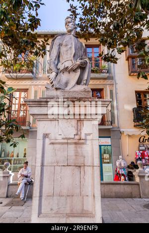Monument to the painter, sculptor and architect Alonso Cano next to the ...