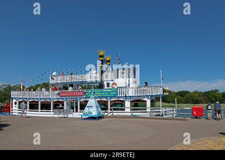 Paddlesteamer Baltic Star, Harbour, Prerow, Fischland-Darss-Zingst ...