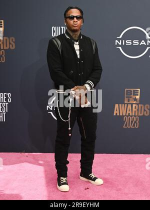 Moneybagg Yo at the 2023 BET Awards held at the Microsoft Theater on ...
