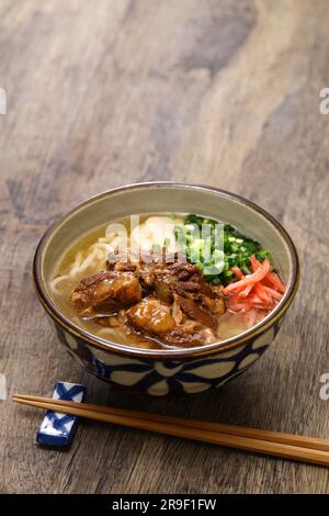 cartilage soki soba noodles, an Okinawan Specialty in Japan Stock Photo ...