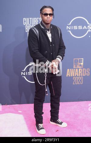 Moneybagg Yo at the 2023 BET Awards held at the Microsoft Theater on ...