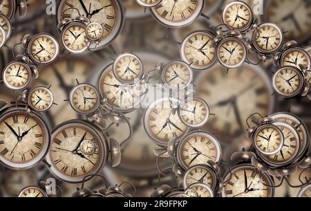 Large set of vintage clock faces. Texture of time, Elegant collection ...