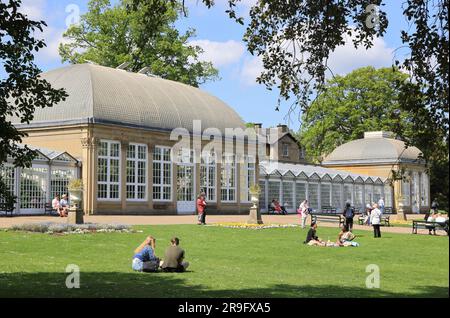 The Sheffield Botanical Gardens, off Ecclesall Road in Sheffield, with ...