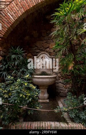 Islamic design, architectural detail, Alcazaba,Malaga,Spain,Europe ...
