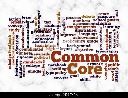 Word Cloud with COMMON CORE concept create with text only Stock Photo ...