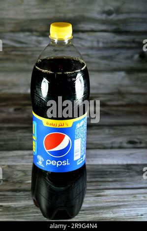 Cairo, Egypt, June 18 2023: Canned Harvest Foods fava beans plain ...