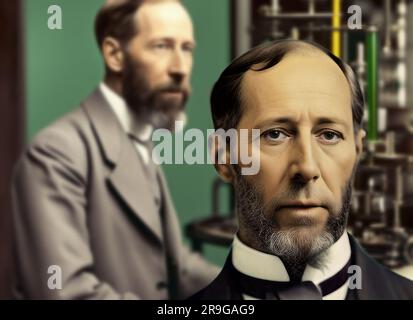Historical illustration of radio waves. Heinrich Rudolf Hertz (February ...