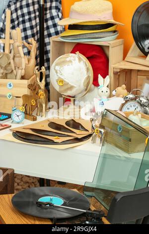 Assortment of items for sale at antique and charity shops in Leigh on ...
