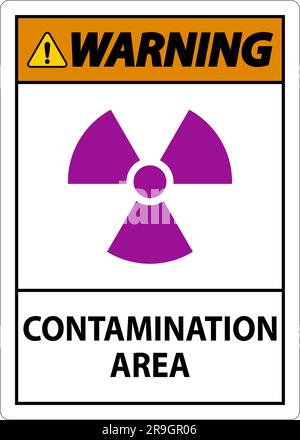 Warning Radioactive Materials Sign Caution Contamination Area Stock ...