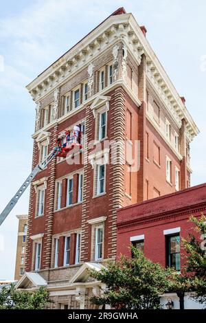 Macon Georgia,Cotton Avenue,historic downtown city skyline restored ...