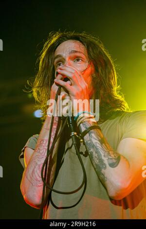 Lead singer Brandon Boyds of American rock band Incubus performs live ...