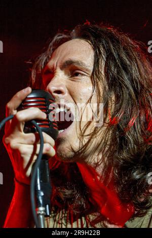 Lead singer Brandon Boyds of American rock band Incubus performs live ...