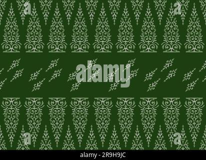 traditional songket or ulos or batik textile texture background vector ...
