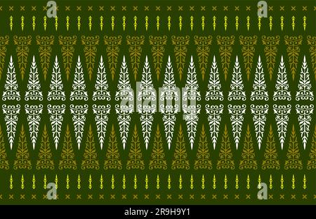 Indonesia Traditional Woven Cloth Songket Seamless Pattern. batik tenun ...