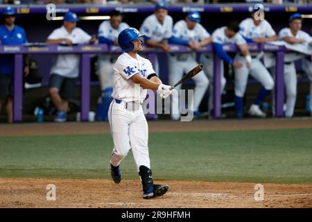 Kentucky infielder Ryan Waldschmidt (21) during an NCAA college ...